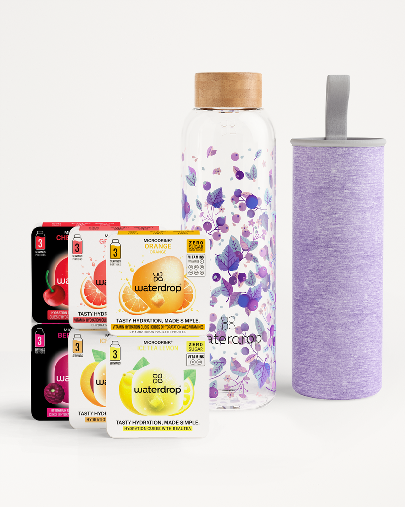 Variety packs - Hydration cubes & water bottle | waterdrop®